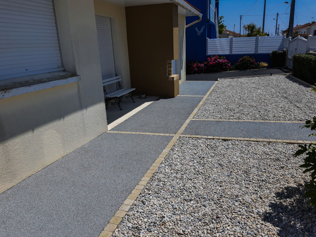 Béton poreux aux Sables d'Olonne et la& Mothe Achard et La Mothe Achard